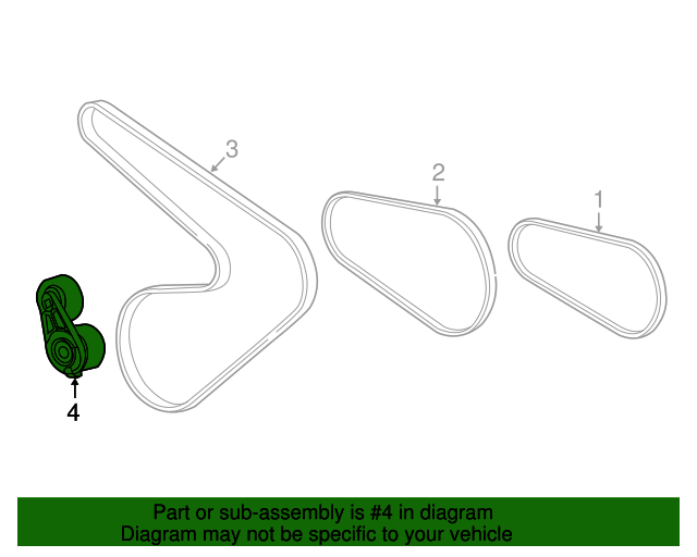 2014-2020 GM Drive Belt Tensioner 12670574 GM | GMPartsDirect.com