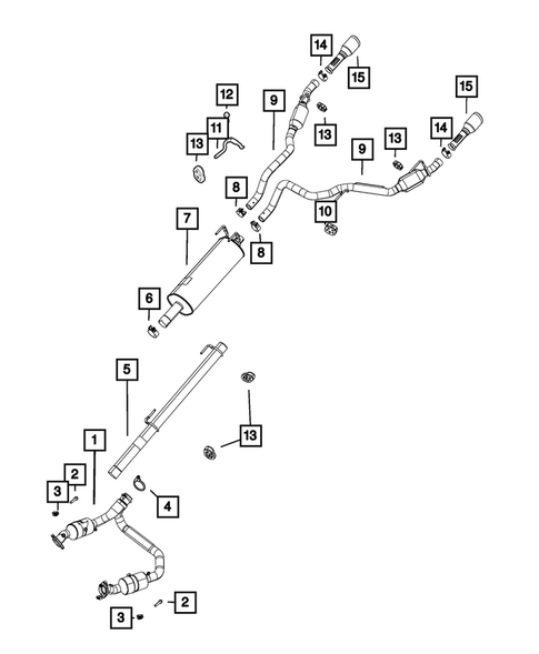 Exhaust System for 2019 Ram 1500 Classic | Mopar Online Parts