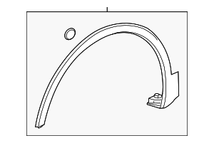 2016-2020 Buick Envision Wheel Opening Molding - Driver's Side (LH ...