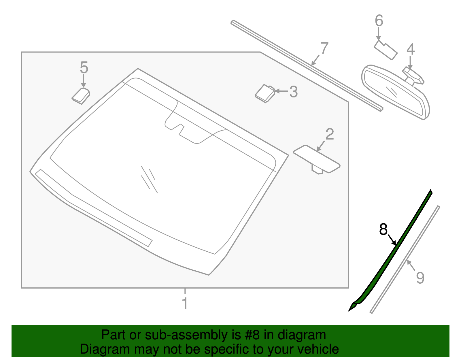 2013-2018 Hyundai Santa Fe Sport Side Molding 86132-2W000 | Retail ...