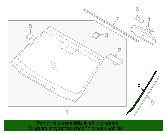 2013-2018 Hyundai Santa Fe Sport Side Molding 86131-2W000 | OEM Parts ...