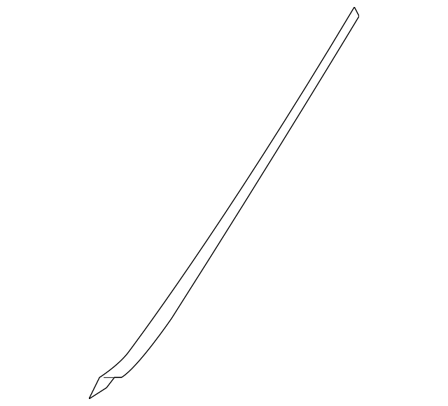 86132-2W000 - Side Molding - 2013-2018 Hyundai Santa Fe Sport | World ...