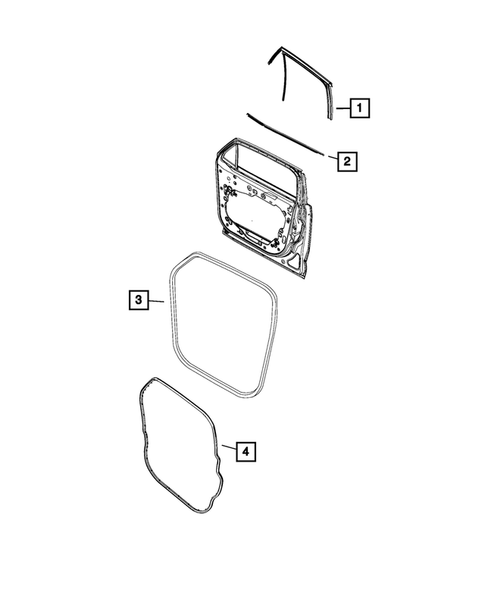Weatherstrips and Seals for 2017 Jeep Renegade | Auto Parts