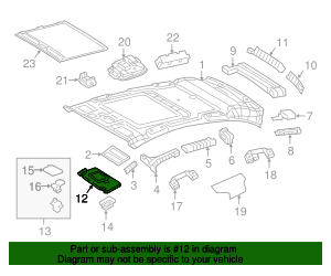 2016-2022 Mercedes-Benz Sun Visor 205-810-75-04-9H43 | AutoNationParts.com