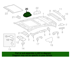 000-900-70-30-9051 - Reading Light 2020-2023 Mercedes-Benz | Mercedes ...