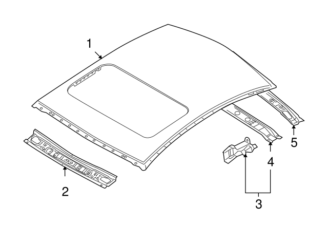 2009-2013 Mazda 6 Roof Assembly GSYP-70-600A | Florida Mazda Parts