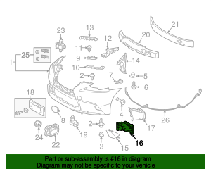 2014-2016 Lexus Lamp Bracket 52126-53070 | OEM Parts Online