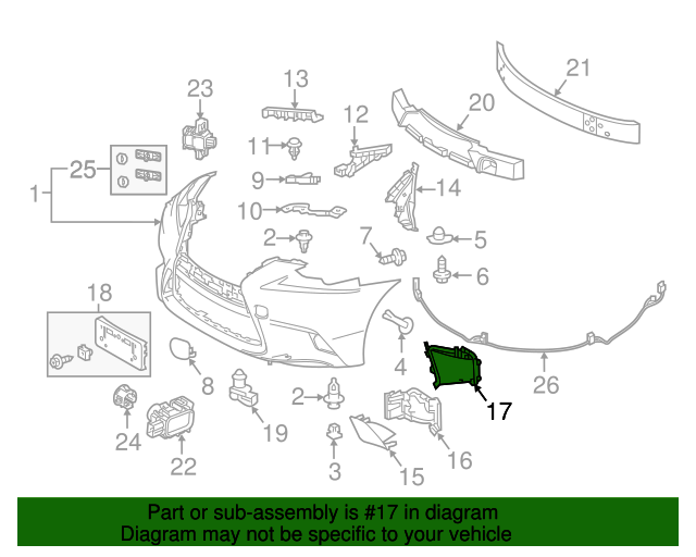 2014-2016 Lexus Intake Duct 52812-53010 | OEM Parts Online