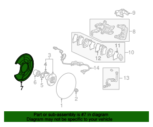 2000-2009 Honda S2000 Splash Guard, Rear 43253-S2A-000 | OEM Parts Online