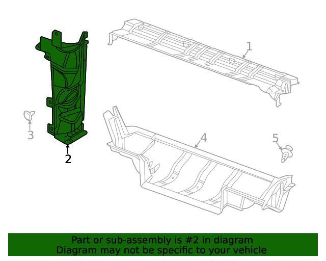 2020-2023 GM Passenger Side Radiator Air Baffle 84126423 | Londoff ...