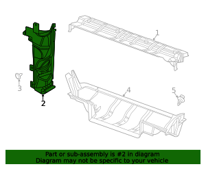 2020-2025 GM Driver Side Radiator Air Baffle 84126425 GM ...