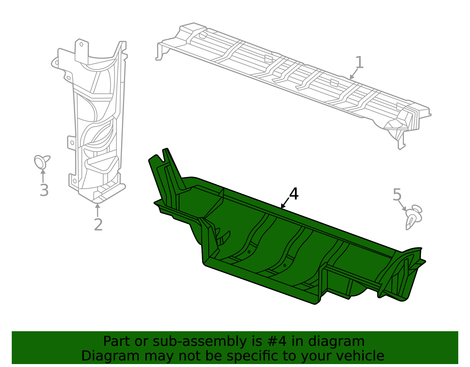 84126421 - Lower Radiator Air Baffle 2020-2025 GM | Gateway Buick GMC Parts