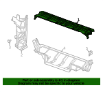 2020-2024 GM Upper Radiator Air Baffle 84126419 GM | GMPartsDirect.com
