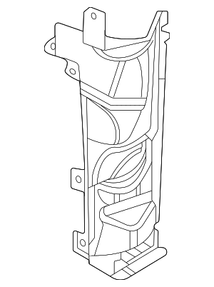 2020-2025 GM Driver Side Radiator Air Baffle 84126425 GM ...