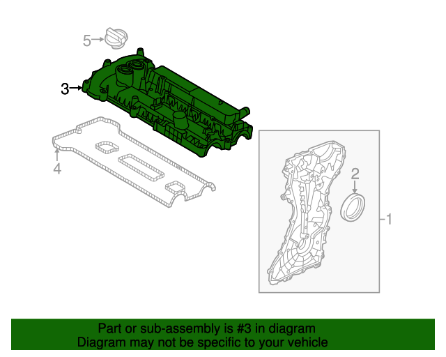 2012-2017 Land Rover Valve Cover LR070360 | OEM Parts Online