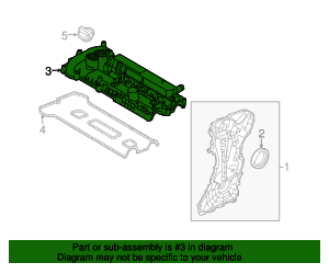 LR070360 - Engine Valve Cover 2012-2017 Land Rover | AutoNationParts.com