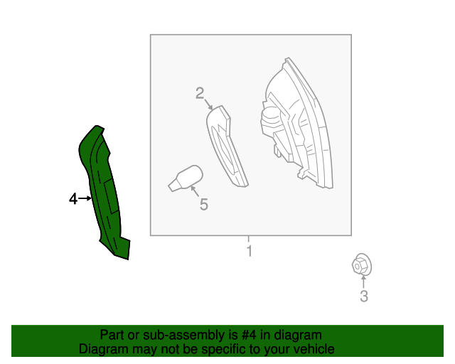 207-826-00-24-64 - Tail Lamp Assembly Cover 2014-2017 Mercedes-Benz ...
