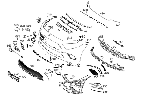Front Bumper for 2020 Mercedes-Benz CLS 53 AMG® | Mercedes-Benz Parts