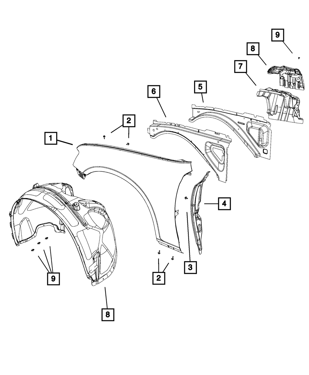68037592AA - Upper Load Path Beam, Right 2011-2023 Mopar | Big 3 Auto Parts