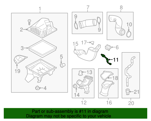 2013-2016 Buick Verano Positive Crankcase Ventilation (PCV) Tube ...