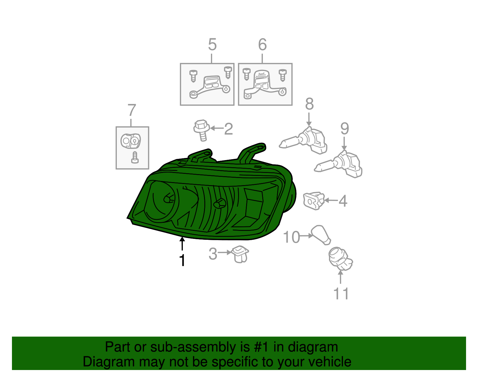 81130-48550 - High-Quality Headlight for 2007 Toyota Highlander ...