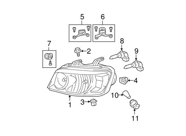 81130-48550 - Headlamp Assembly Right, Front Right - 2007 Toyota ...