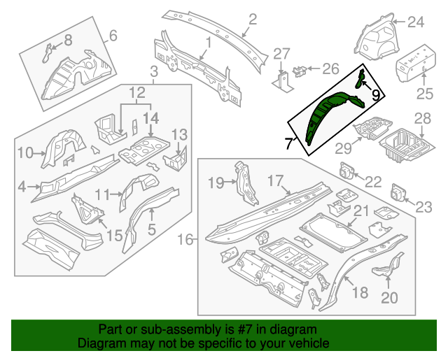 Genuine BMW 41-14-7-460-557 | Wheelhouse Brace | FREE Shipping on Most ...