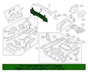 41007168997 - 2007-2013 BMW Rear Body Panel (41-00-7-168-997) | BMW of ...