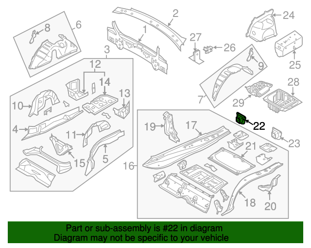 Genuine BMW 41-11-7-173-648 | Bumper Bracket | FREE Shipping on Most ...