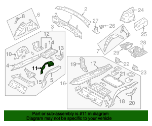41147137577 - 2006-2015 BMW Wheelhouse Brace (41-14-7-137-577) | BMW of ...