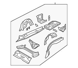 Genuine BMW 41-11-7-145-315 | Frame Side Member Assembly | FREE ...