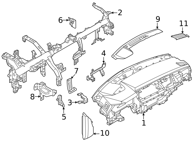 678B6-6RB0A - Stay Bracket 2021-2024 Nissan Rogue | Nissan Parts ...