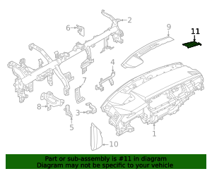 28177-6RR1A - Speaker Grille 2021-2023 Nissan Rogue | Nissan Parts ...
