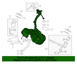 204-470-70-02 - Fuel Tank 2012-2015 Mercedes-Benz | AutoNationParts.com