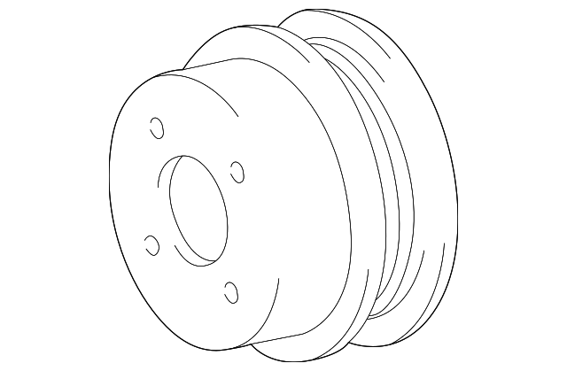 1994-2004 Toyota Engine Water Pump Pulley 16371-75030 | Toyota Parts Center