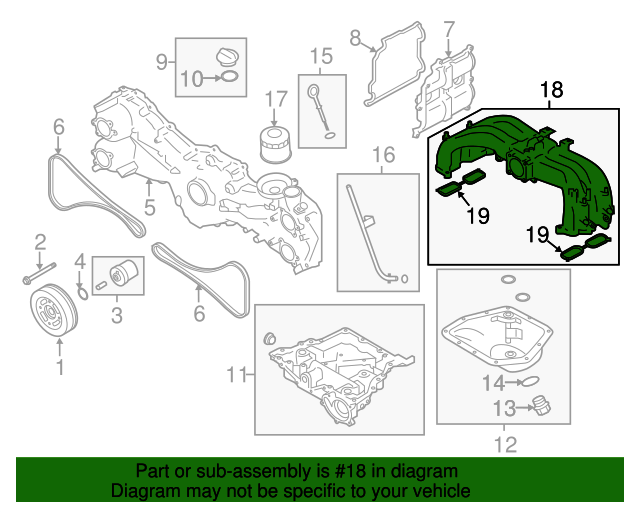 2013-2020 Toyota Intake Manifold SU003-00288 | OEM Parts Online