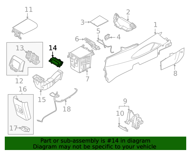 2022-2024 Hyundai Tucson Center Console Latch 84663-N9100-NNB ...