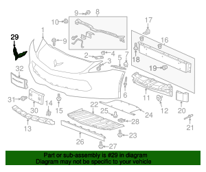 2014-2019 Chevrolet Corvette Emblem (Replaces Part Number 23168616 ...