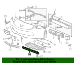 22799212 - Front Bumper Fascia Center Air Deflector 2014-2019 Chevrolet ...