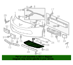 2014-2019 Chevrolet Corvette Front Bumper Fascia Air Deflector 23273619 ...