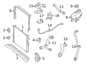 099-500-18-03 - Radiator Mercedes-Benz USA Parts