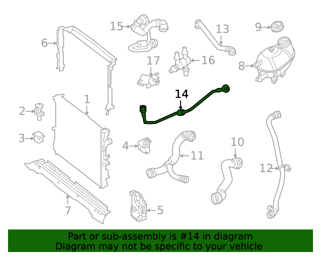 2020-2023 Mercedes-Benz Vent Hose 238-501-94-00-64 | MB OEM Parts