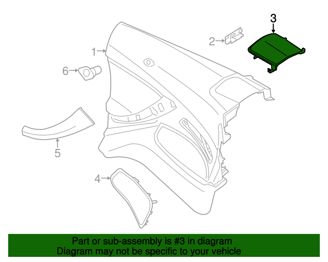 51437291848 - 2012-2018 BMW Rear Cover (51-43-7-291-848) | BMW of South ...