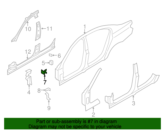 Genuine BMW 41-21-7-204-477 | Center Bracket | FREE Shipping on Most ...