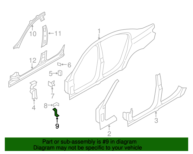 41-21-7-204-479 - Side Bracket 2009-2015 BMW | AutoNationParts.com