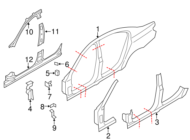 41-21-7-211-445 - Upper Bracket - 2009-2015 BMW | BMWPartsHub