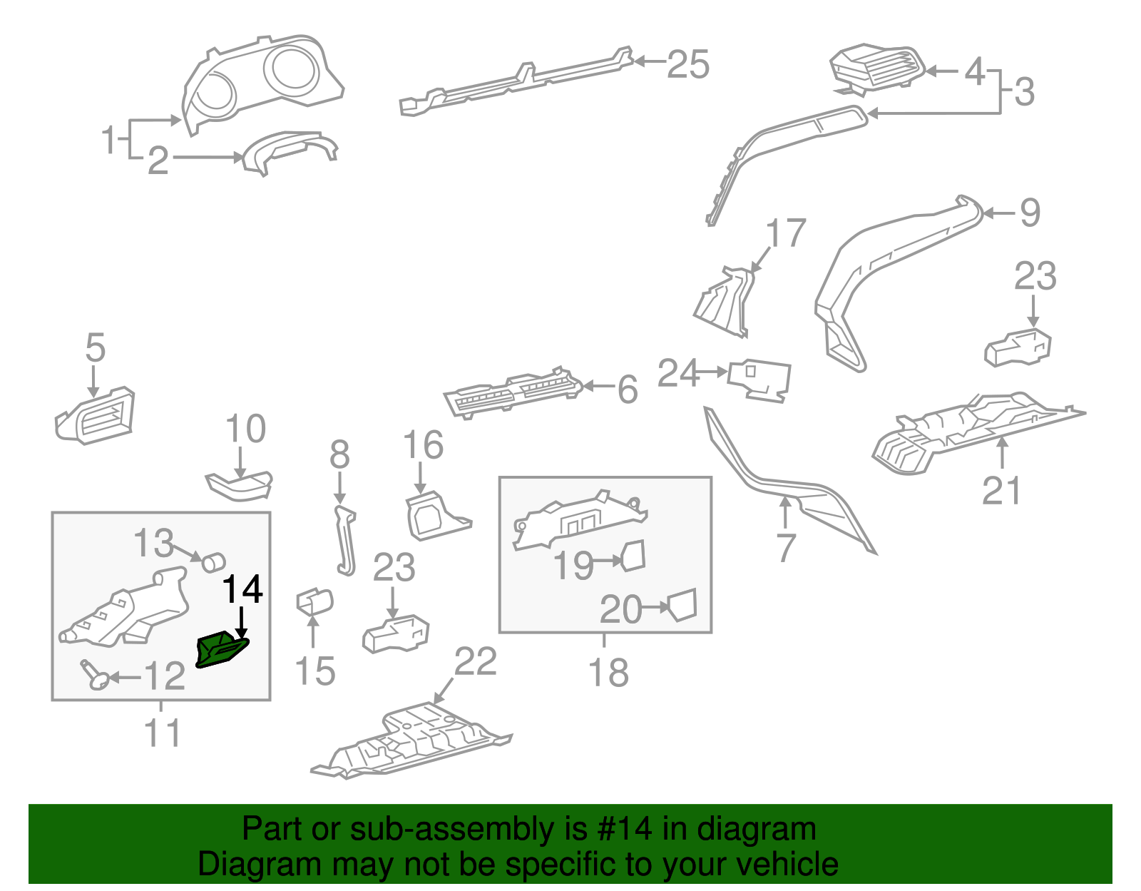 Genuine Toyota Box Assembly, Coin part# 55450-06010-C0 for 2018-2024 ...