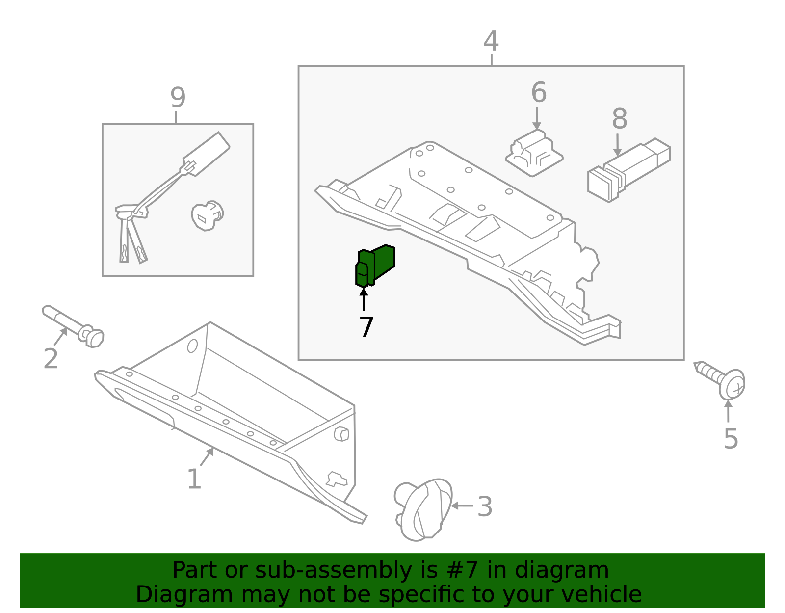 Genuine Glove Box Frame Damper for 2016-2025 Hyundai | Part# 84548 ...