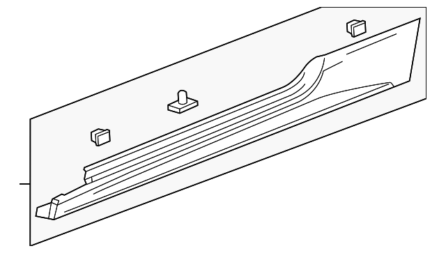 2011-2014 Cadillac CTS Rocker Molding - Driver's Side (LH) 25946499 ...