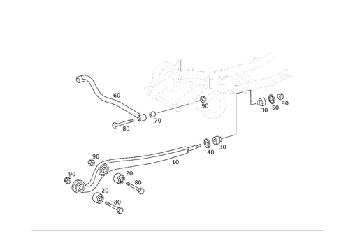 Front Axle Longitudinal & Transverse Control Arms for 2017 Mercedes ...